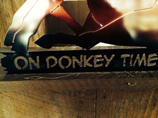large on donkey time art